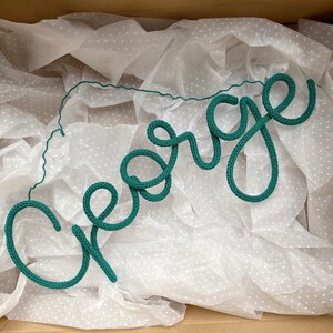 Personalised Name Sign | Knitted Name Sign | Kids Name Sign | Knitted ...