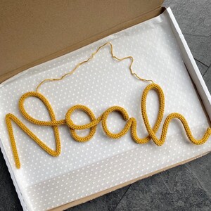 Personalised Name Sign | Knitted Name Sign | Kids Name Sign | Knitted ...