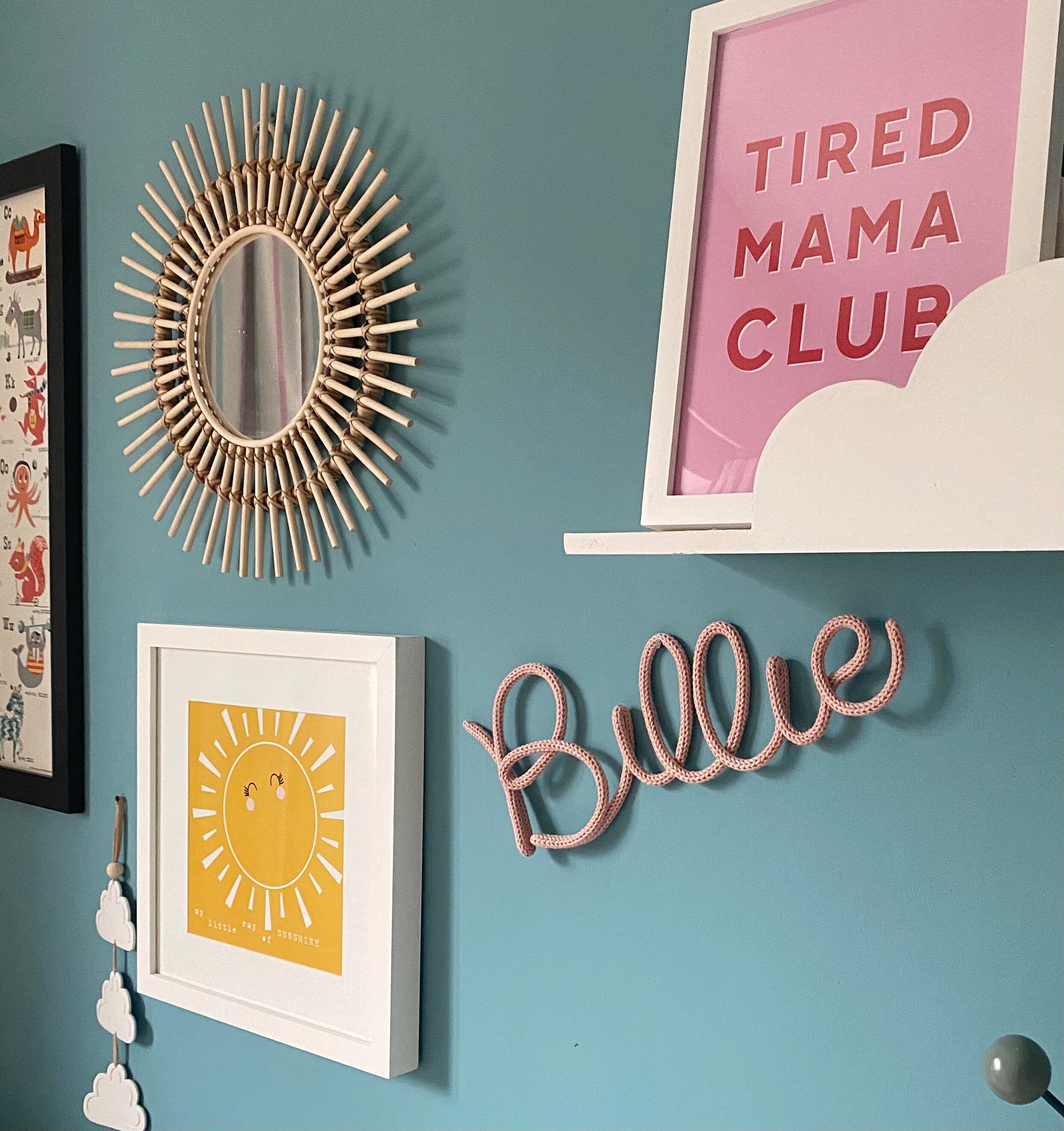 Personalised Name Sign Knitted Wire Name Knitted Wire Word | Etsy UK