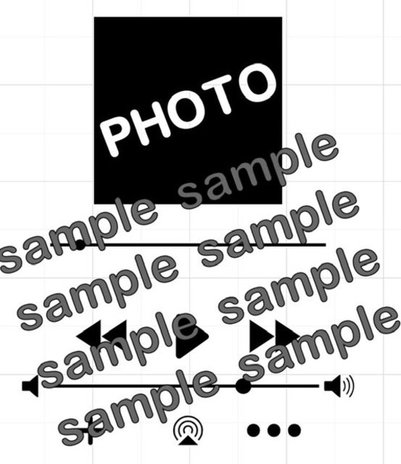 Apple play button svg image not a physical project just | Etsy