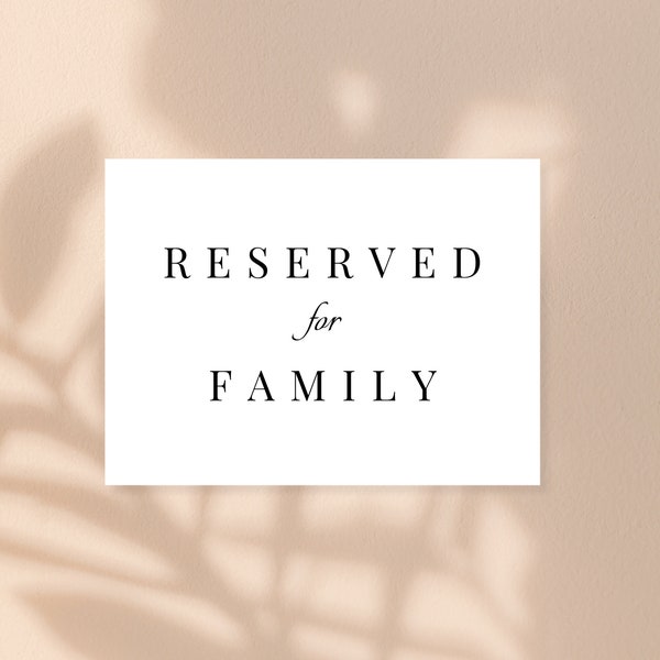 Reserved Table Sign - Etsy