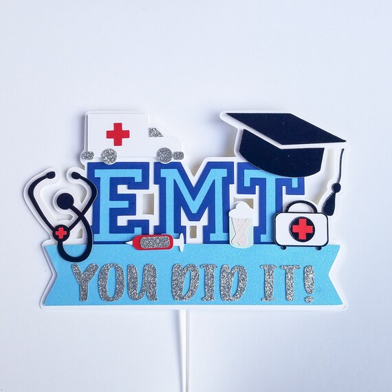 EMT Graduation Cake Topper Personalized Cake Topper Cake - Etsy