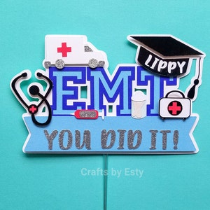 EMT Graduation Cake Topper Personalized Cake Topper Cake - Etsy