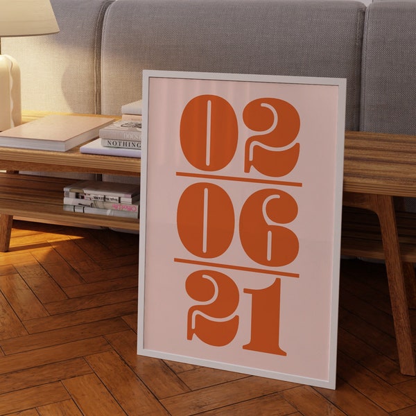 Wedding Date Art - Etsy