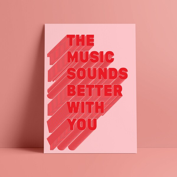 Music Quote Poster - Etsy