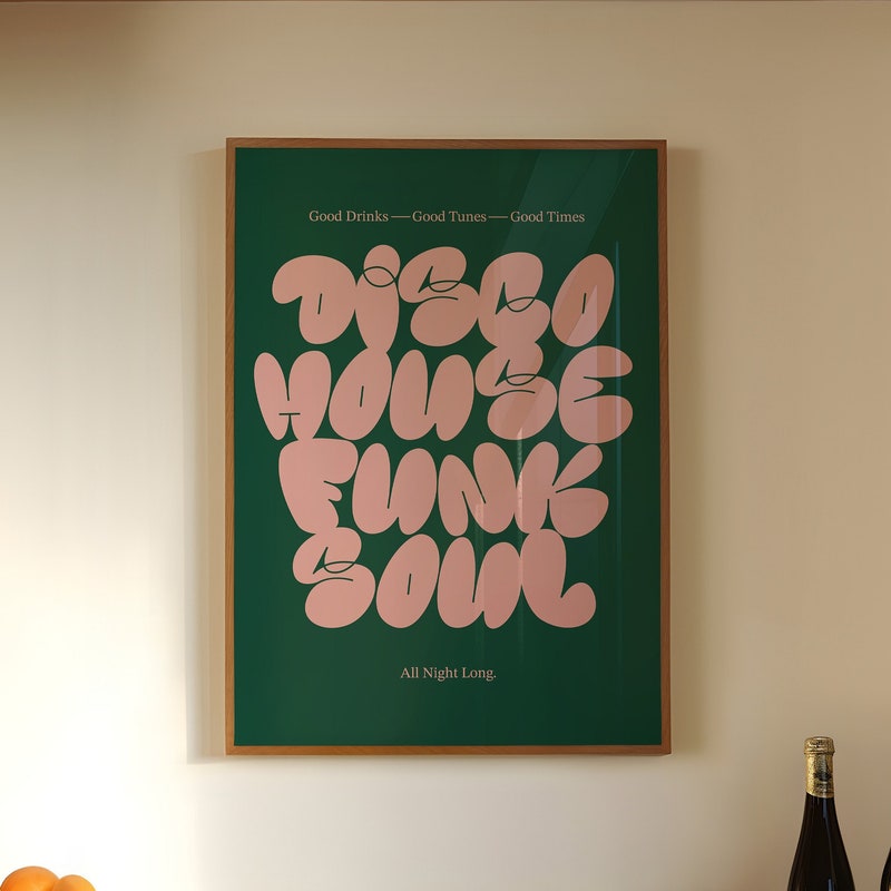 Typography in Funk Poster - Etsy