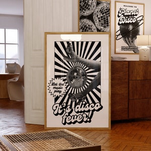 Disco Balls | Retro | Disco Print | Music Poster | Wall Art | A5 A4 A3 ...
