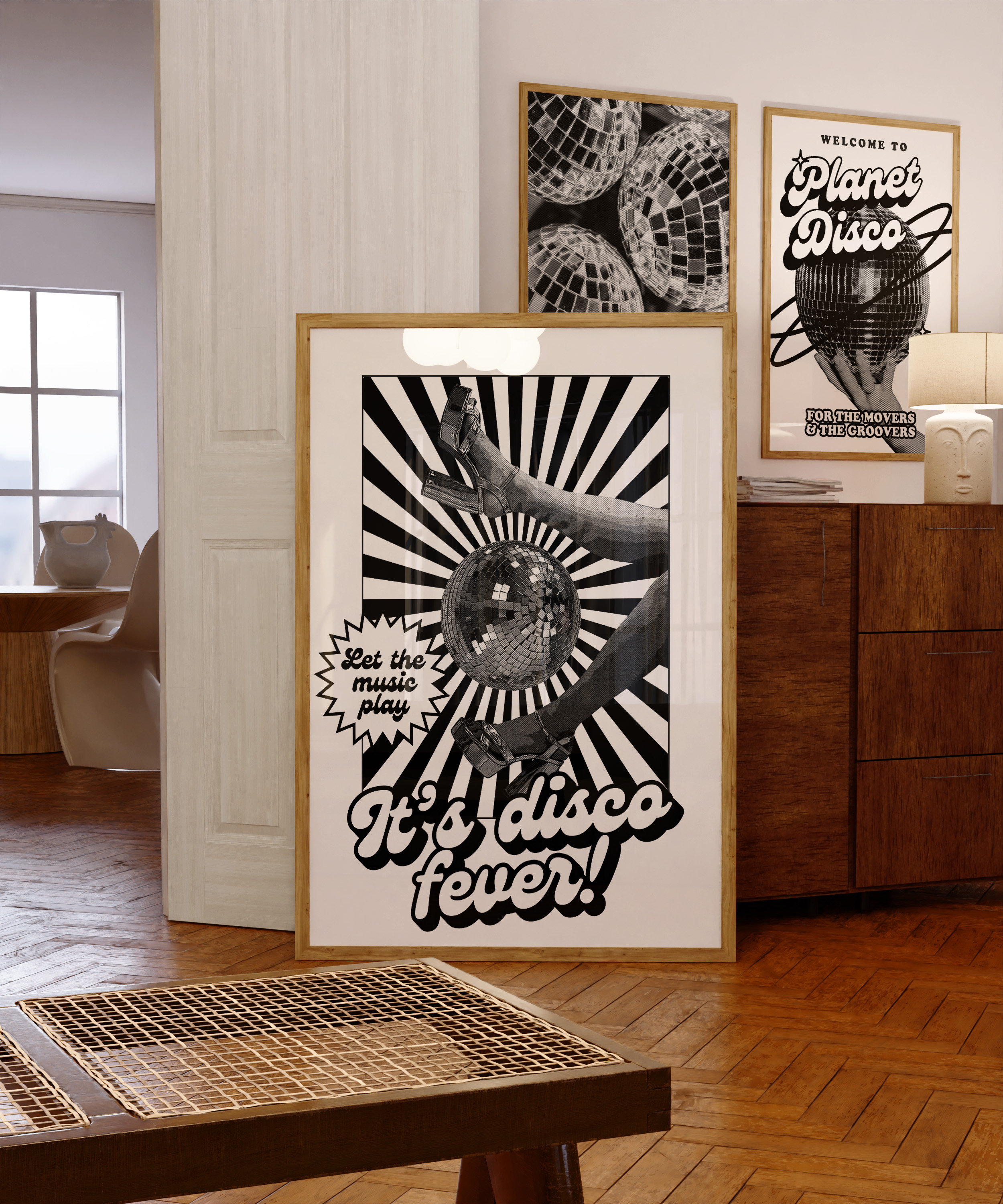 Disco Balls | Retro | Disco Print | Music Poster | Wall Art | A5 A4 A3 ...
