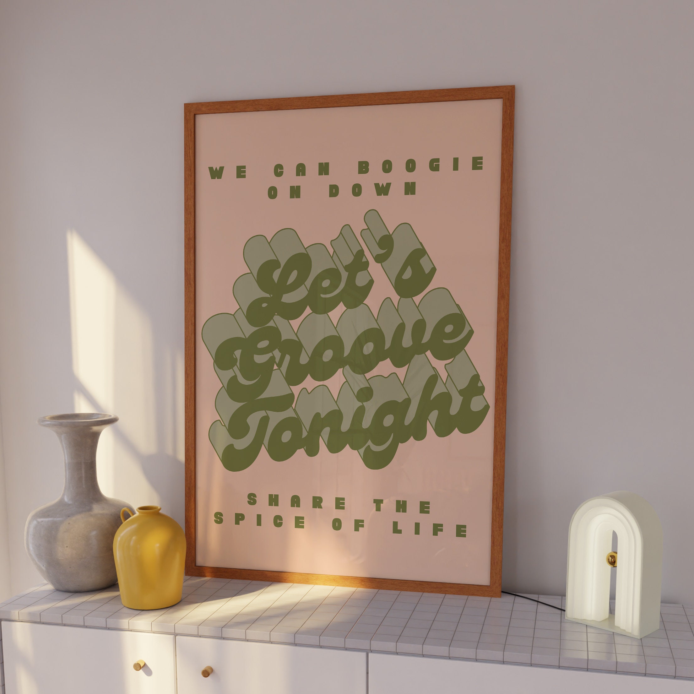 Let's Groove Tonight Print Music Poster Wall Art A5 - Etsy