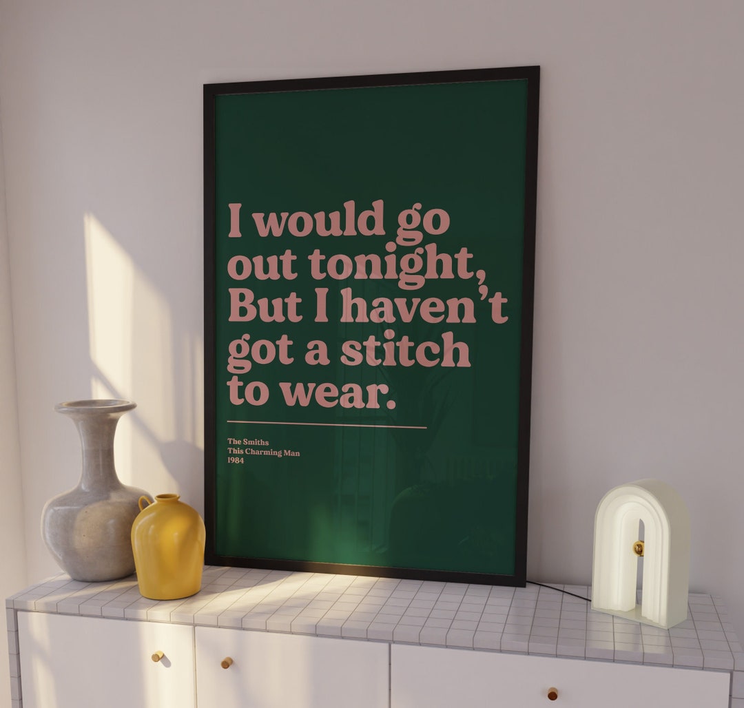 Custom Song Lyric Print Music Poster Wall Art A5 A4 A3 Typographic ...