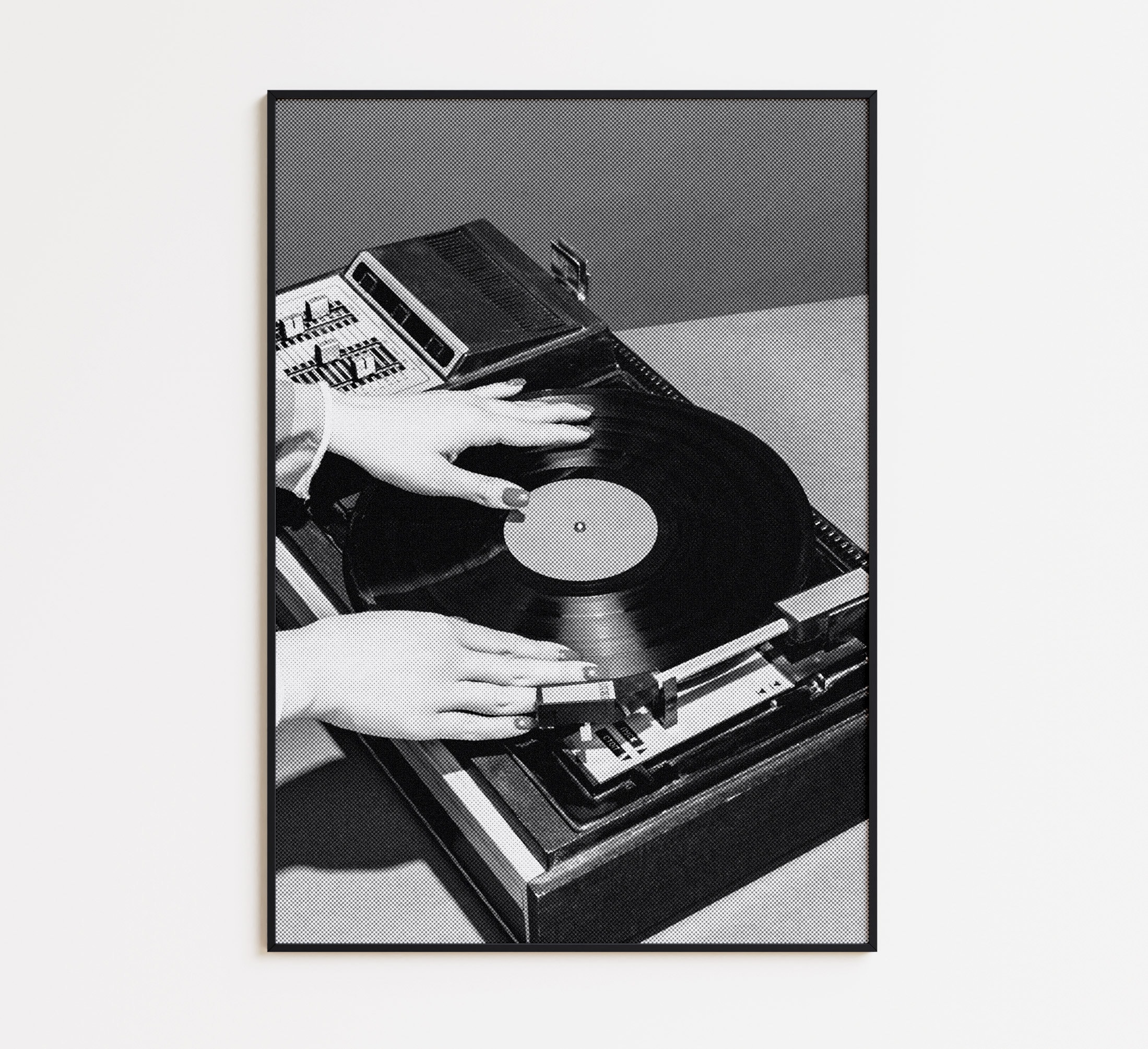 DJ Print Vinyl Player Record Player Retro Disco Print - Etsy