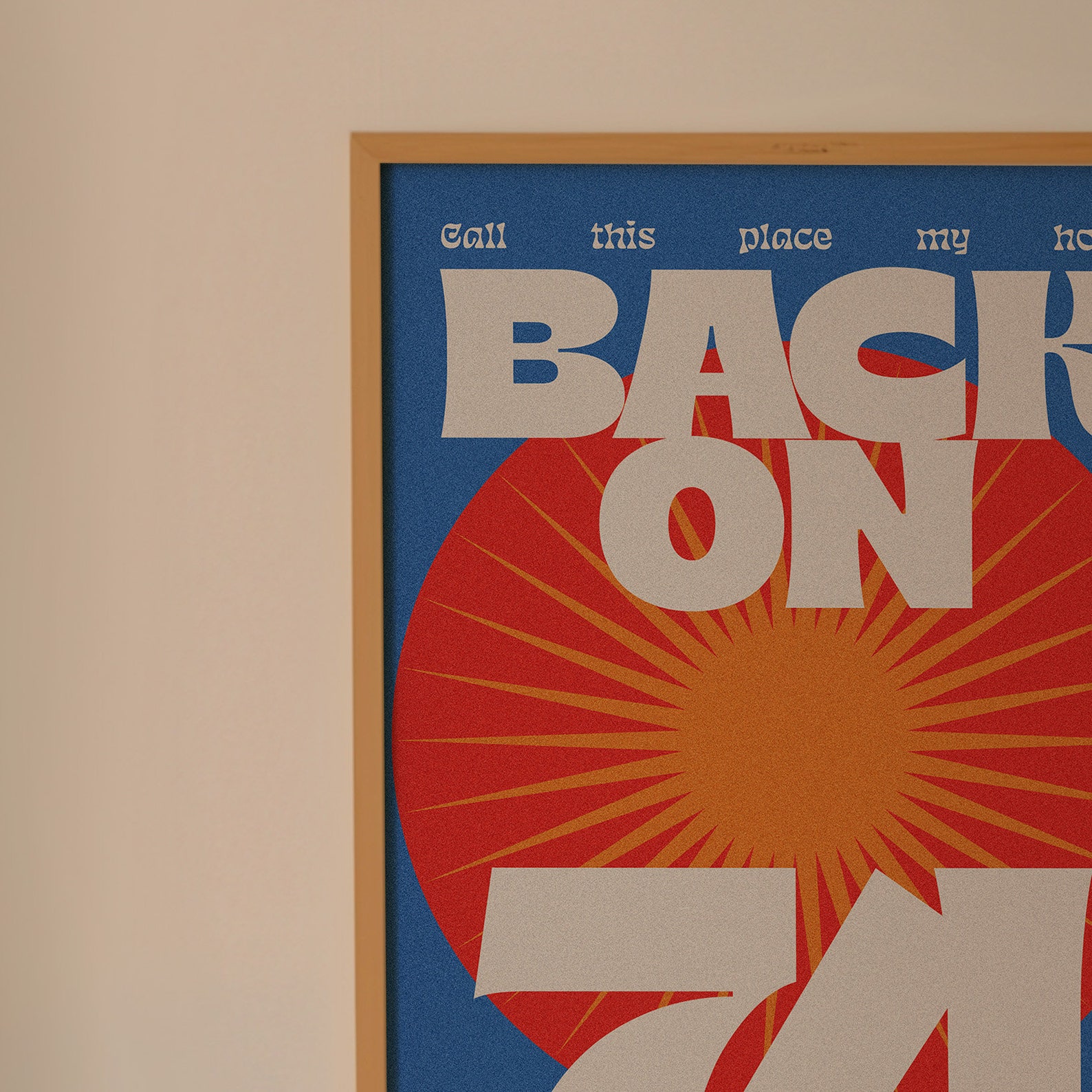 Back on 74 Print | Music Poster | Wall Art | A5 A4 A3 | House Music ...