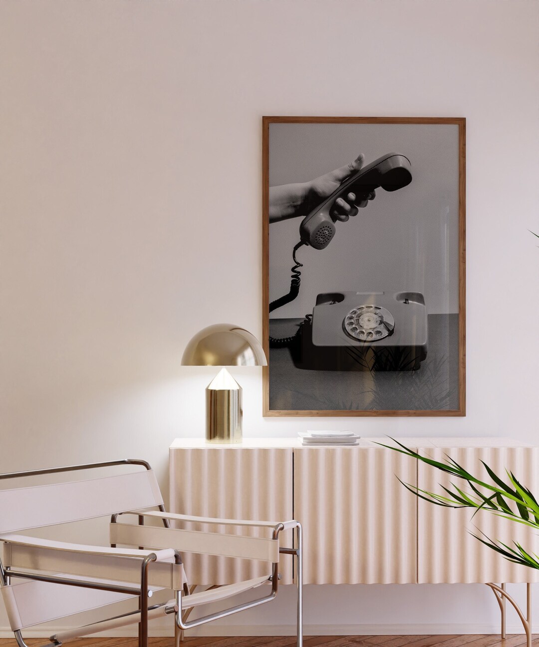 Retro Phone Print | Disco | 70's | Music Poster | Wall Art | A5 A4 A3 ...