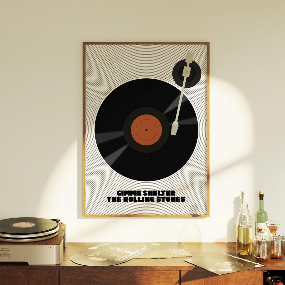 Custom Vinyl Print | Music Poster | Record | Wall Art | A5 A4 A3 | Song ...