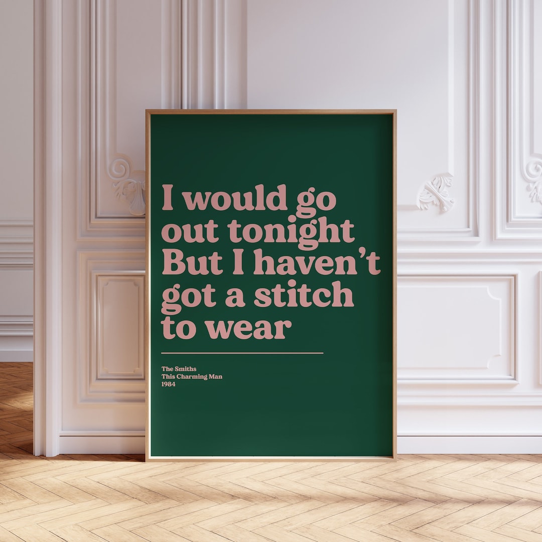 Custom Song Lyric Print | Music Poster | Wall Art | A5 A4 A3 ...