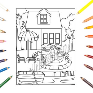 Summer Unicorn Coloring Pages / Unicorn Coloring for Kids / Summertime ...