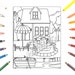 Summer Unicorn Coloring Pages / Unicorn Coloring for Kids / Summertime ...