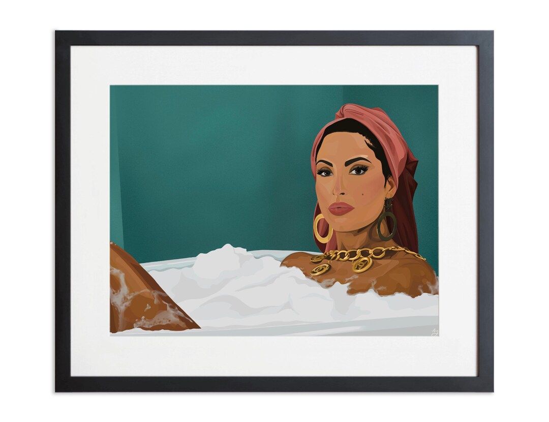 Woah Illustration of Snoh Aalegra Wall Art High - Etsy