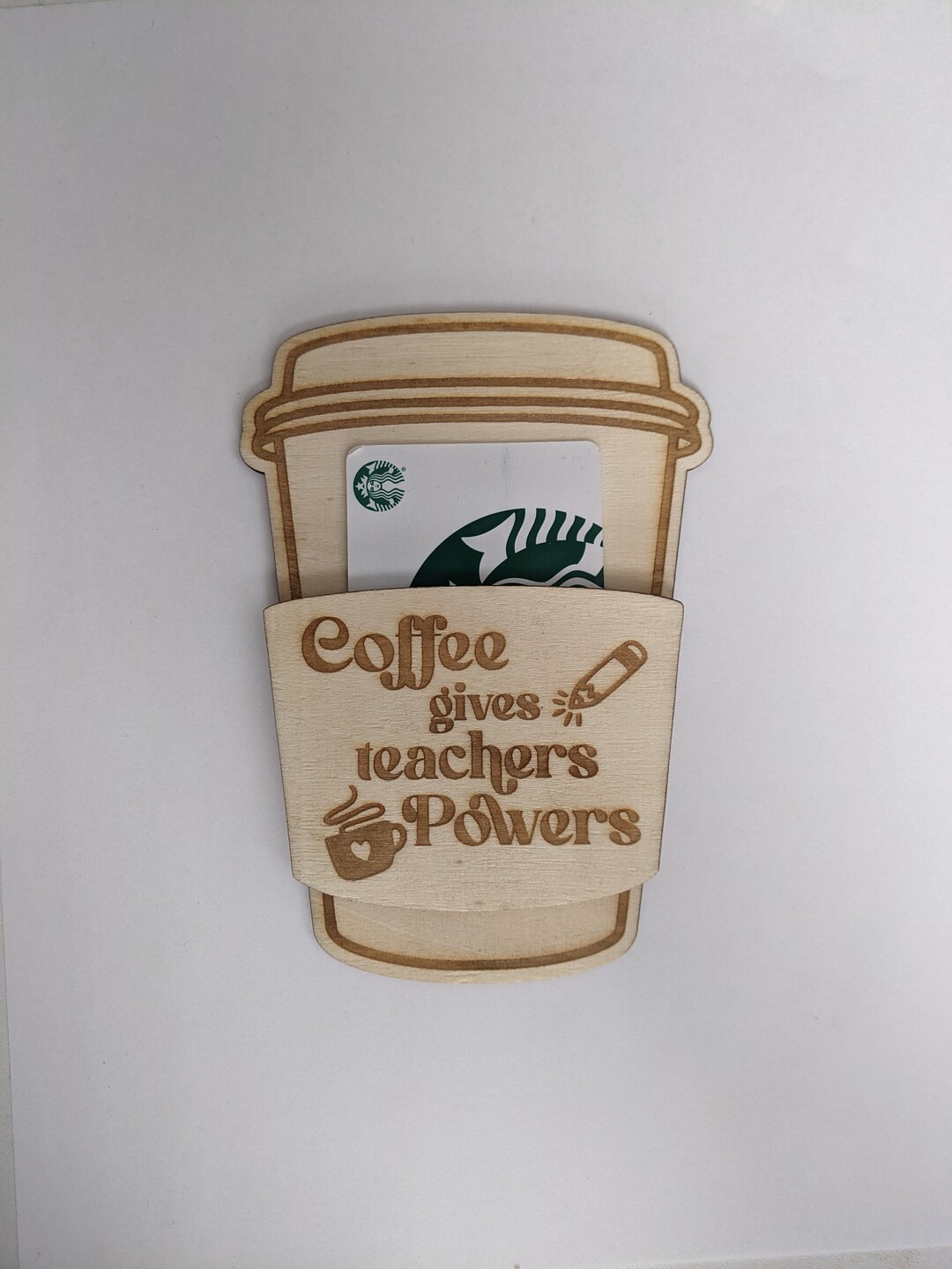 Teacher Appreciation Gift Card Holder, Starbucks Coffee Gift - Etsy