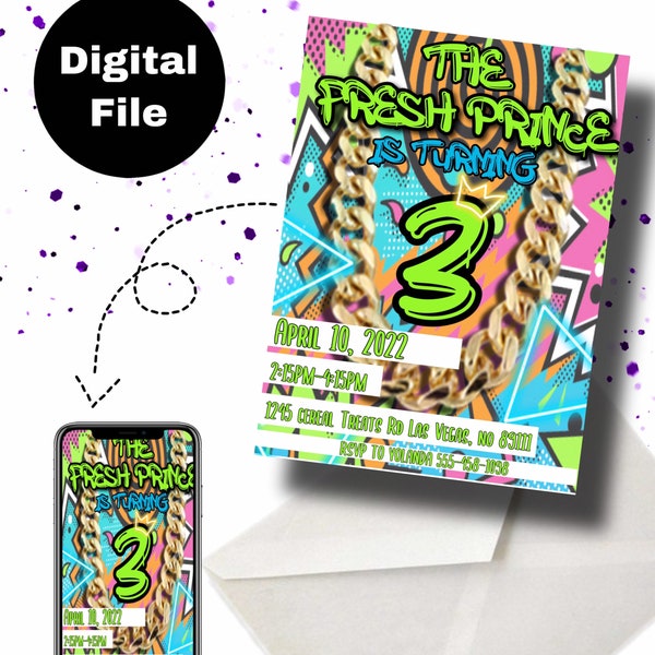 Fresh Prince Invitation - Etsy