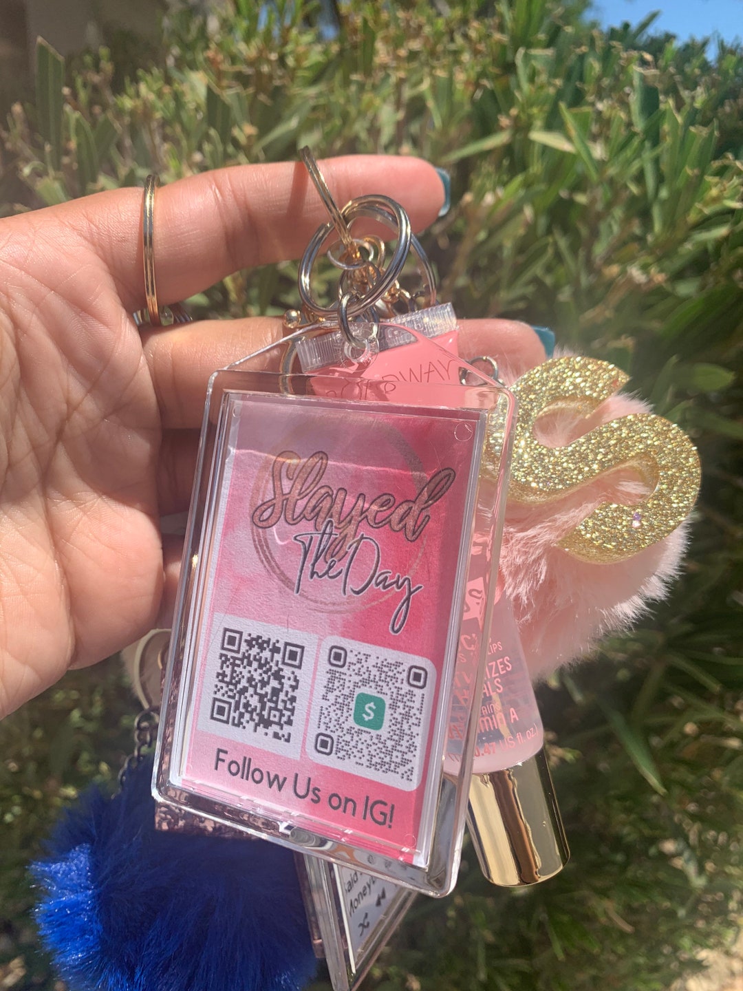 Cash App Keychain Keychain Custom Keychain Business Keychain Lipgloss ...