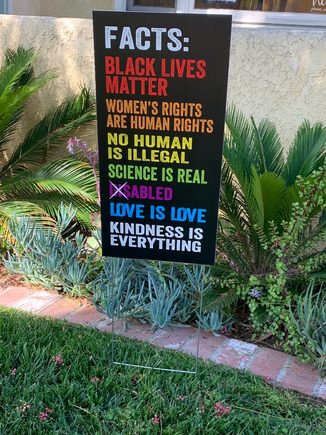 WE BELIEVE FACTS Yard Sign | Show Your Support | Great for Store or ...
