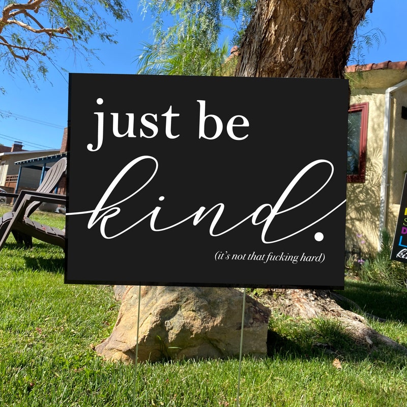 Kindness Sign - Etsy