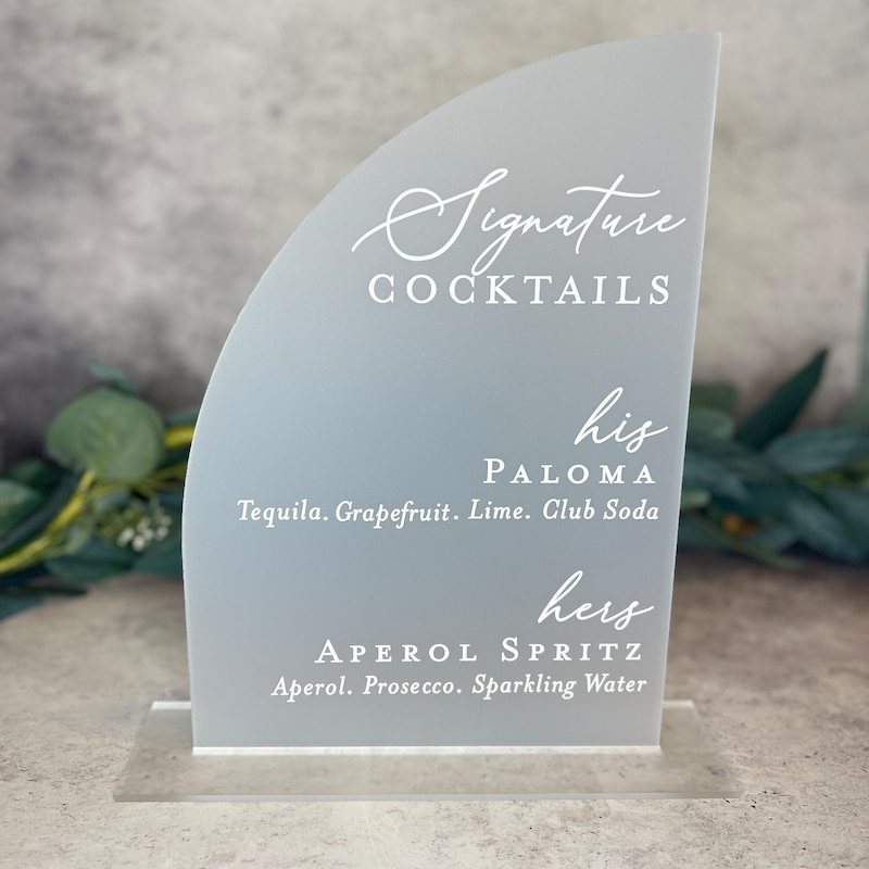 Acrylic Bar Sign - Etsy