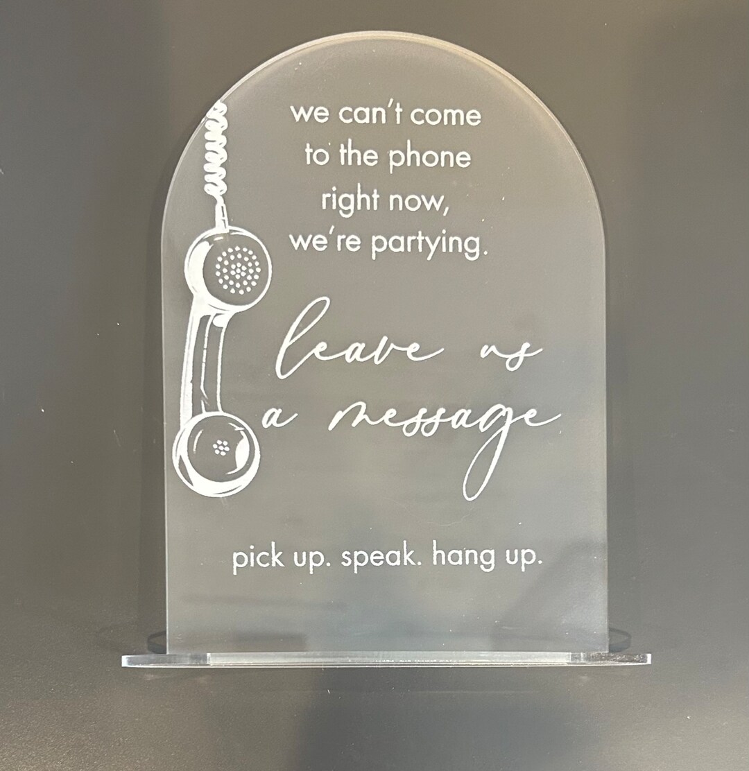 Acrylic Audio Guest Book Sign: Laser Engraved Wedding Decor - Etsy