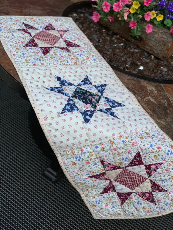 Ohio Star Quilt Table Runner | Etsy