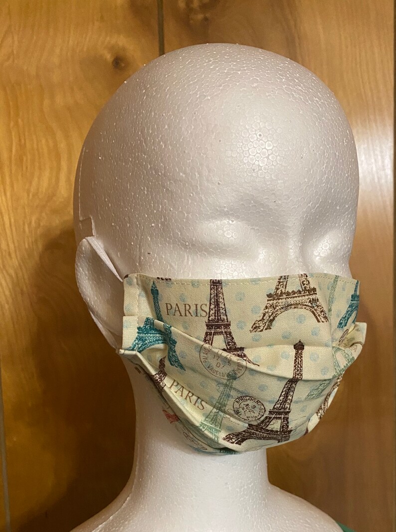 Face Mask Eiffel Tower Print - Etsy