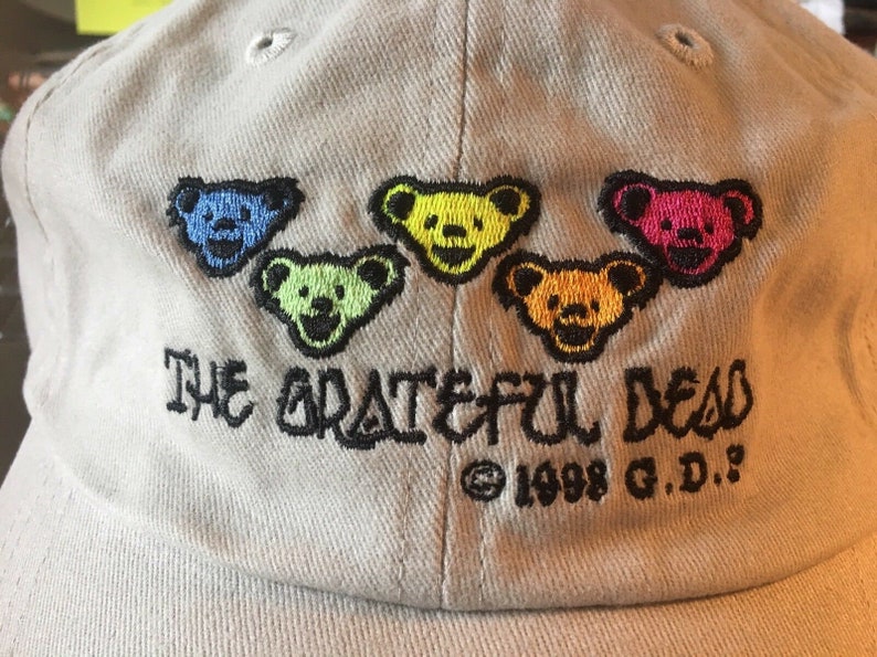 Grateful Dead Dancing Bears Hat - Dead Bears Hat - Dead Head Hat ...