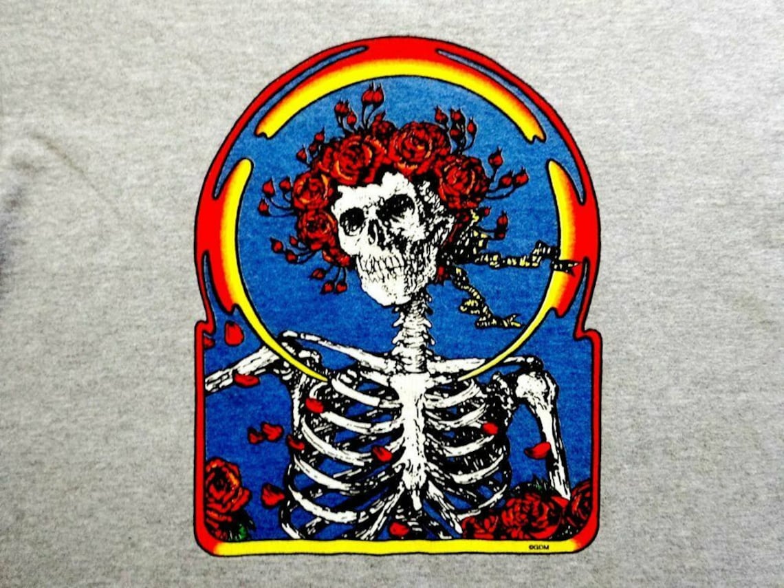 Grateful Dead Skull and Roses Shirt Grateful Dead Bertha - Etsy