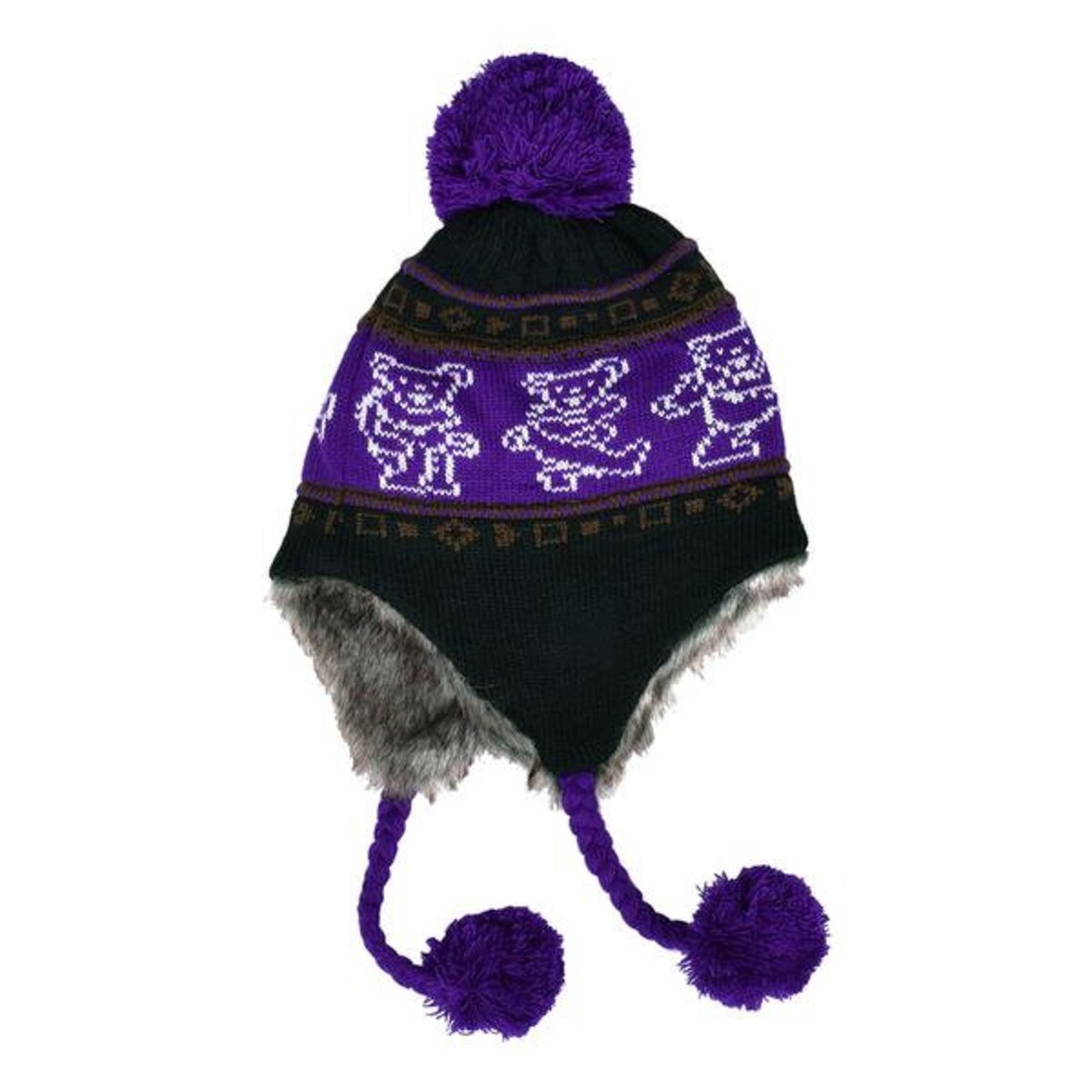 Grateful Dead Dancing Bear hat Dancing Bear Faux Fur hat | Etsy