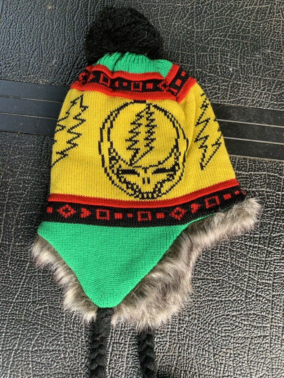 Grateful Dead Stealie Hat | Steal Your Face Faux Fur Hat | Dead Head ...