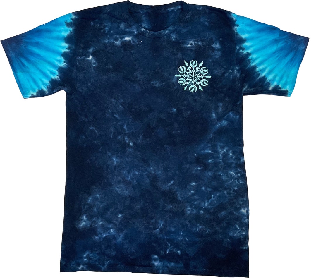 Grateful Dead Stealie Snowflake and Lightning Bolt Tie Dye Shirt ...