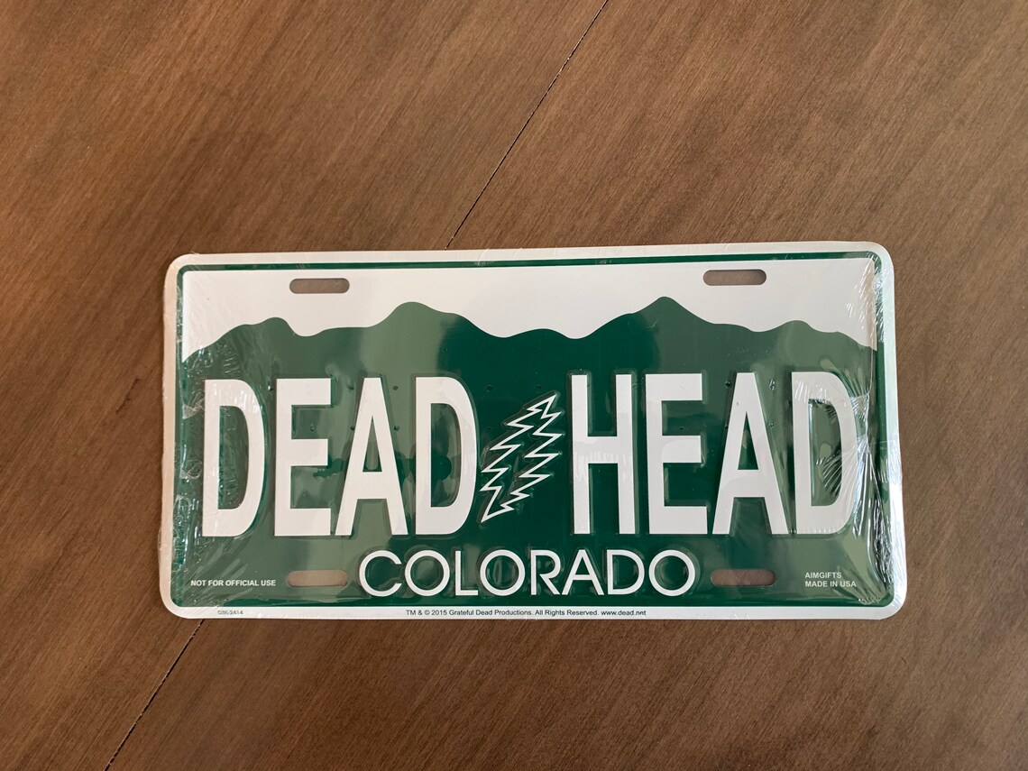 Grateful Dead Colorado Light Weight License Plate Colorado | Etsy