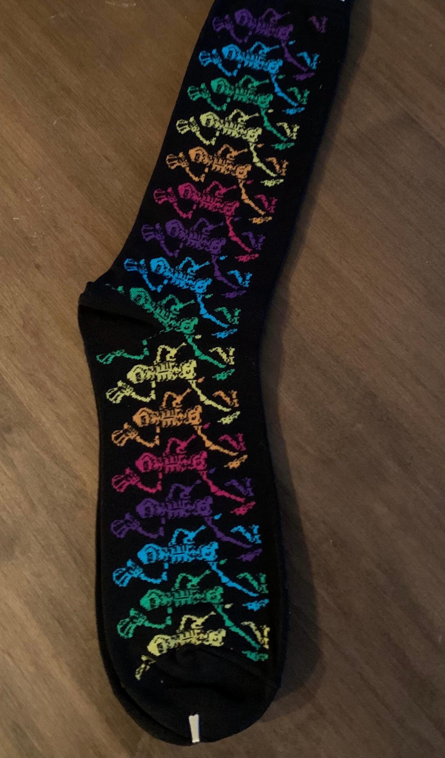 Grateful Dead Socks | Grateful Dead Skelton Top Hat Socks | Dancing ...