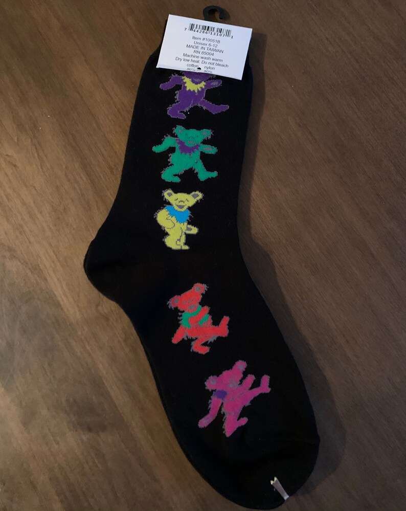 Grateful Dead Socks Grateful Dead Dancing Bear Socks Dead - Etsy
