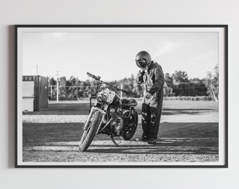 Cafe Racer Art - Etsy