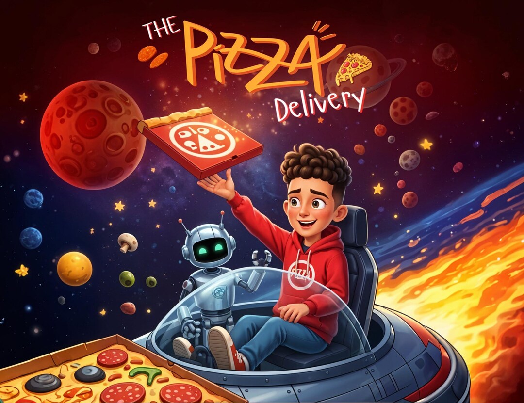 The Pizza Delivery | Digital Kids Storybook | Funny Space Adventure ...