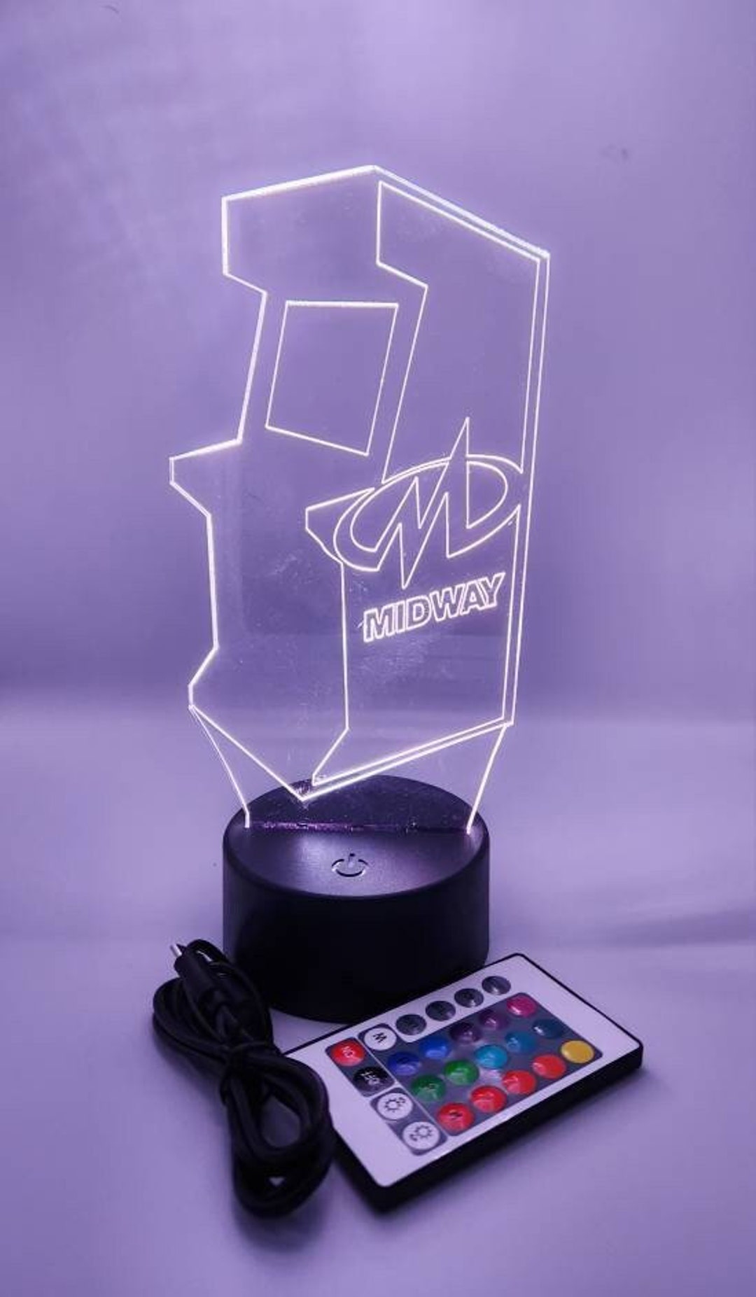 Midway Arcade Led Desk Light It Will Display 7 Different Colors and ...