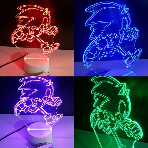 Sonic Running Led Puck Light Show It Off Will Display 8 - Etsy