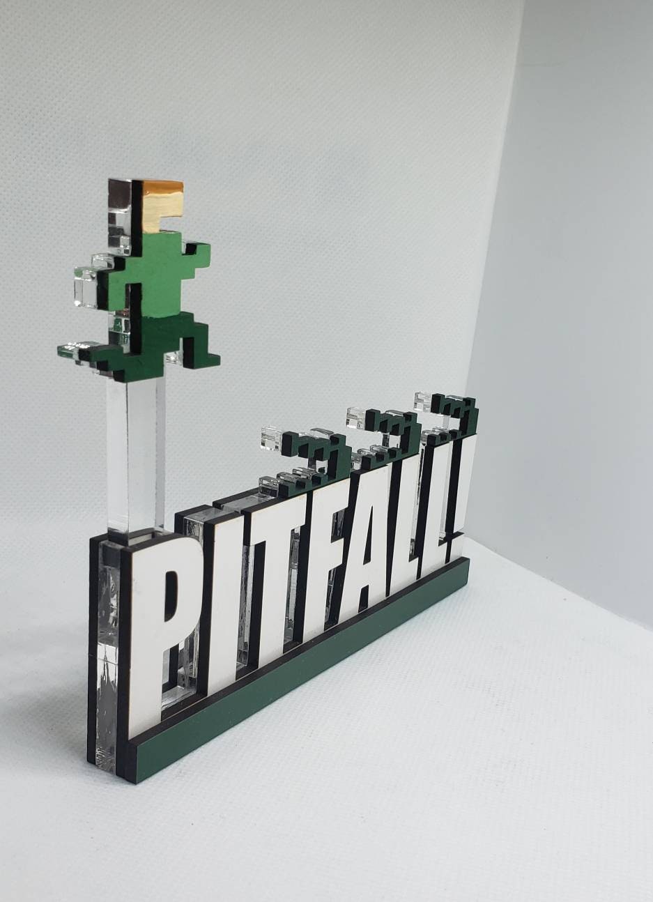 Pitfall Harry and Alligator display Atari 2600 shelf decor - Etsy.de