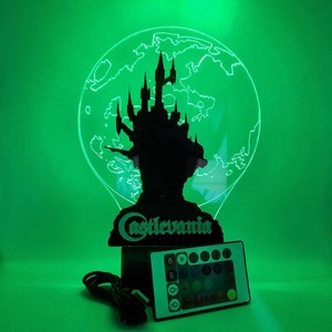 Castlevania Led Lamp (show It Off) Nightlight Gameroom Display - Etsy