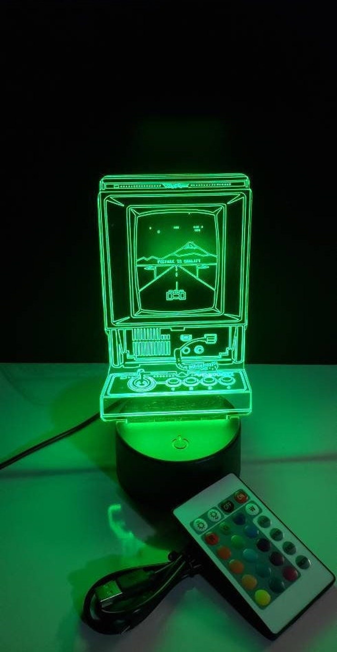 Vectrex Puck Led Light 8 Different Colors With Remote Control (atari ...
