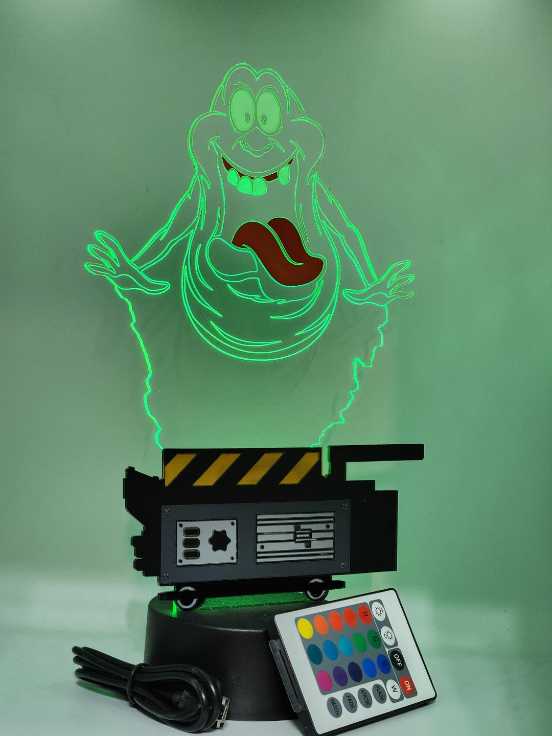 Ghostbusters Led Lamp Will Display 8 Different Colors and Has a Remote ...