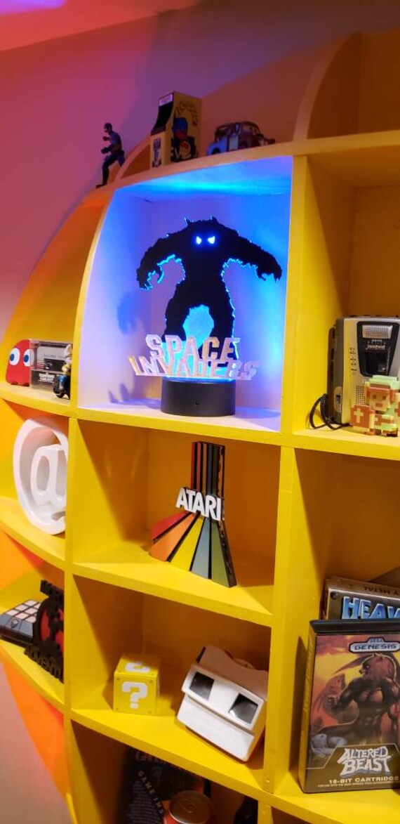 battery AA or usb power cord atari , arcade Space Invaders Led light 8 ...