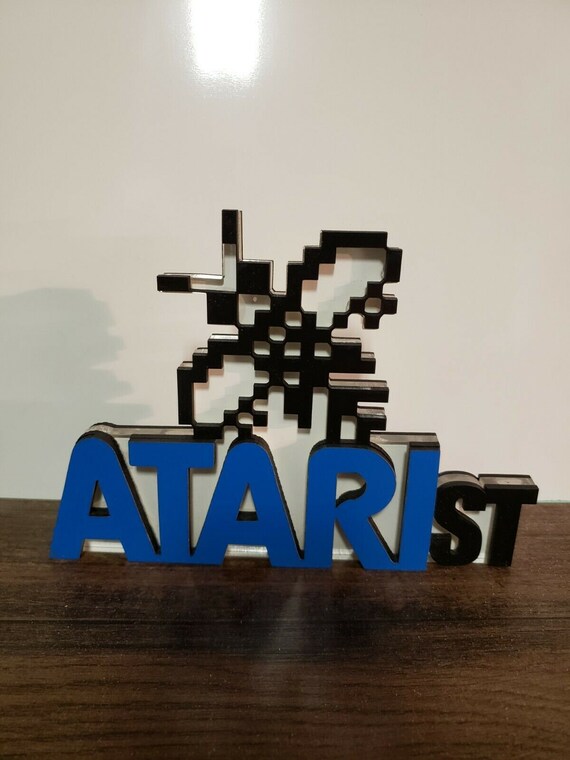 Atari ST Sign Display Stand for Shelf or Gameroom atari Show | Etsy