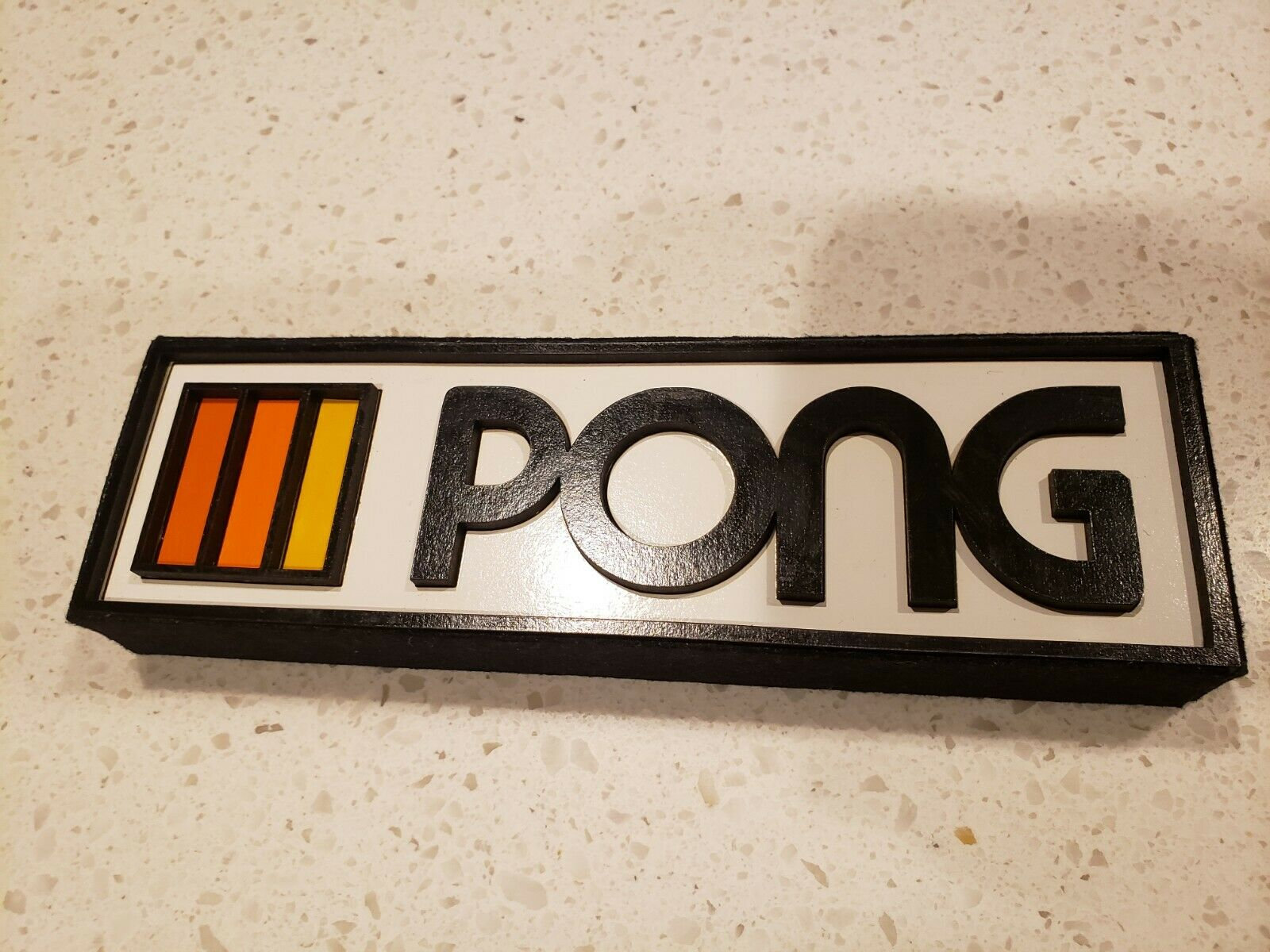 Pong Atari logo display perfect for the gameroom or shelf | Etsy